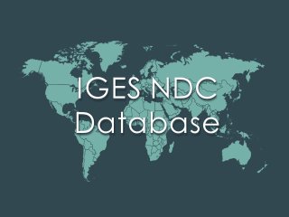 IGES GHG Emissions Database
